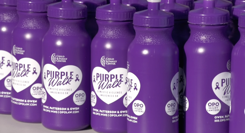 The Annual 'Purple Walk' helps rasie funds to support domestic violence ...